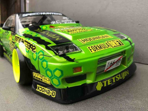 ヨコモ 古口180SX モンスターエナジー仕様 完成 : 痛車RC製作所 ヨコモ 古口180SX モンスターエナジー仕様 完成 : 痛車RC製作所