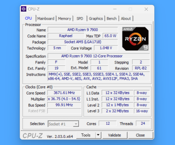 AMD Ryzen 9 7900」をレビュー。ほぼ7900Xな65Wの安価版は13700K AMD Ryzen 9 7900」をレビュー。ほぼ7900Xな65Wの安価版は13700K